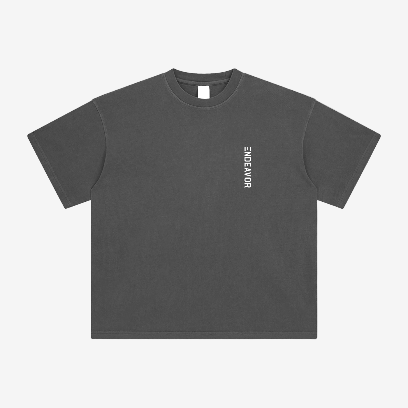 Endeavor Men's Cotton T-Shirt - Dark Gray | Loose Fit, 100% Cotton